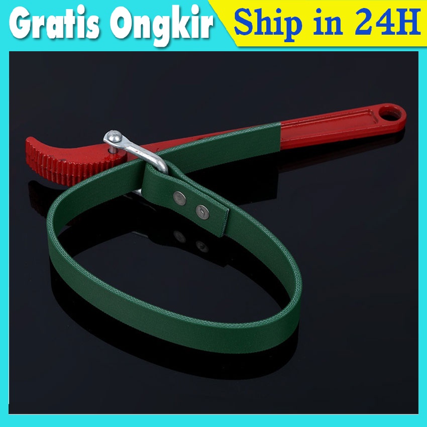 Jual Kunci Oli Filter Kulit Sabuk 12" Oil Filter Wrench Belt | Shopee ...