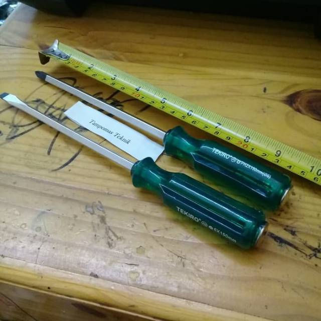 Jual Obeng Ketok Tekiro Set 2bh 6" Obeng Getok Tembus Tekiro | Shopee ...