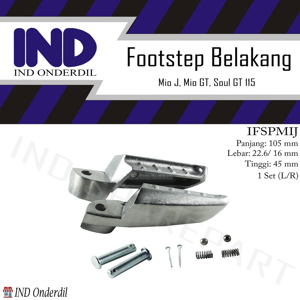 Jual Footstep-Foot Step-Bustep-Pijakan Kaki Belakang Mio J-GT/Soul GT ...