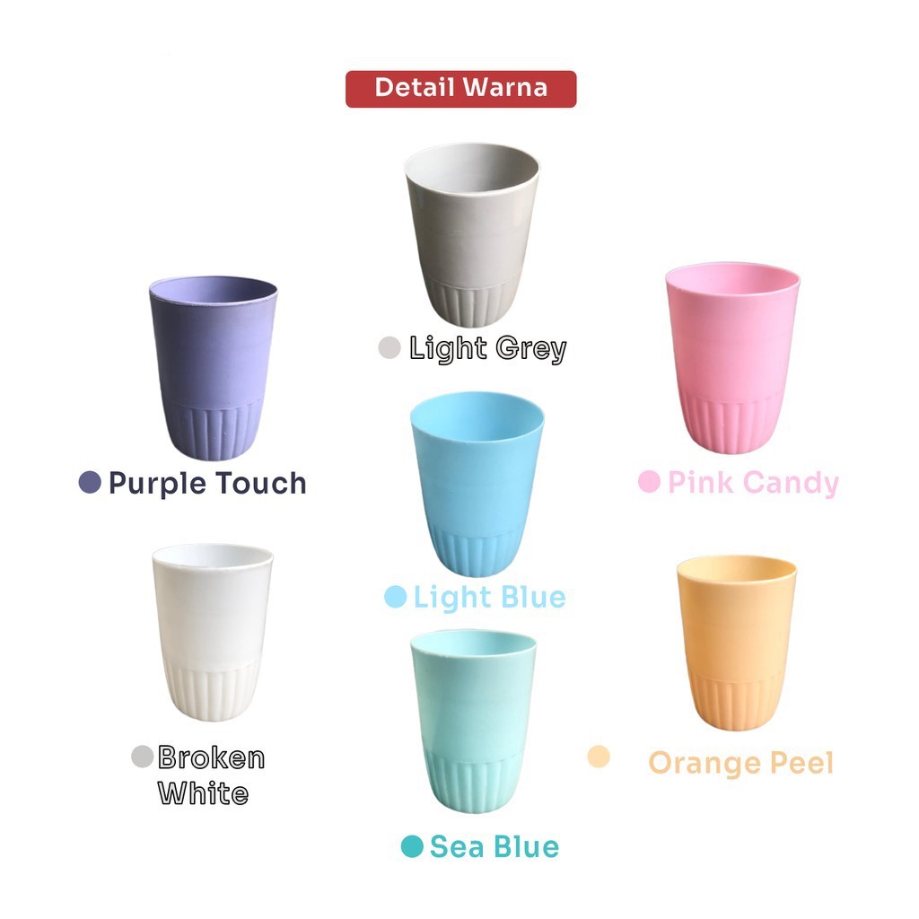Jual GELAS MINUM TEH KOPI PLASTIK MURAH TANAKA HS 235 280ML | Shopee Indonesia