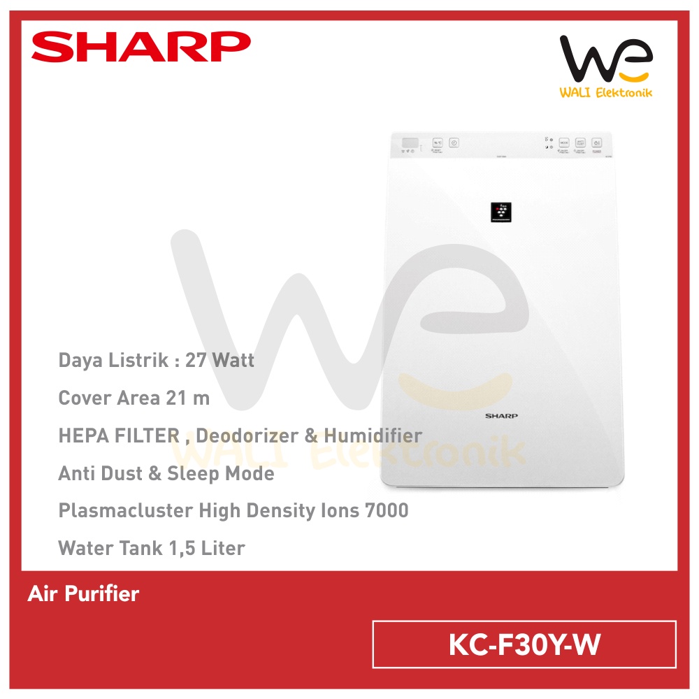 Jual SHARP Air Purfier KC-F30Y-W / KCF30YW | Shopee Indonesia