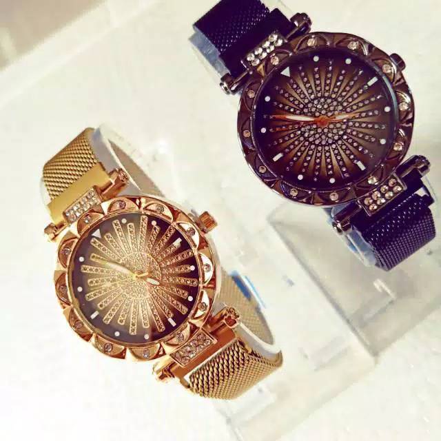 Jual Jam tangan magnet wanita model kembang api | Shopee Indonesia