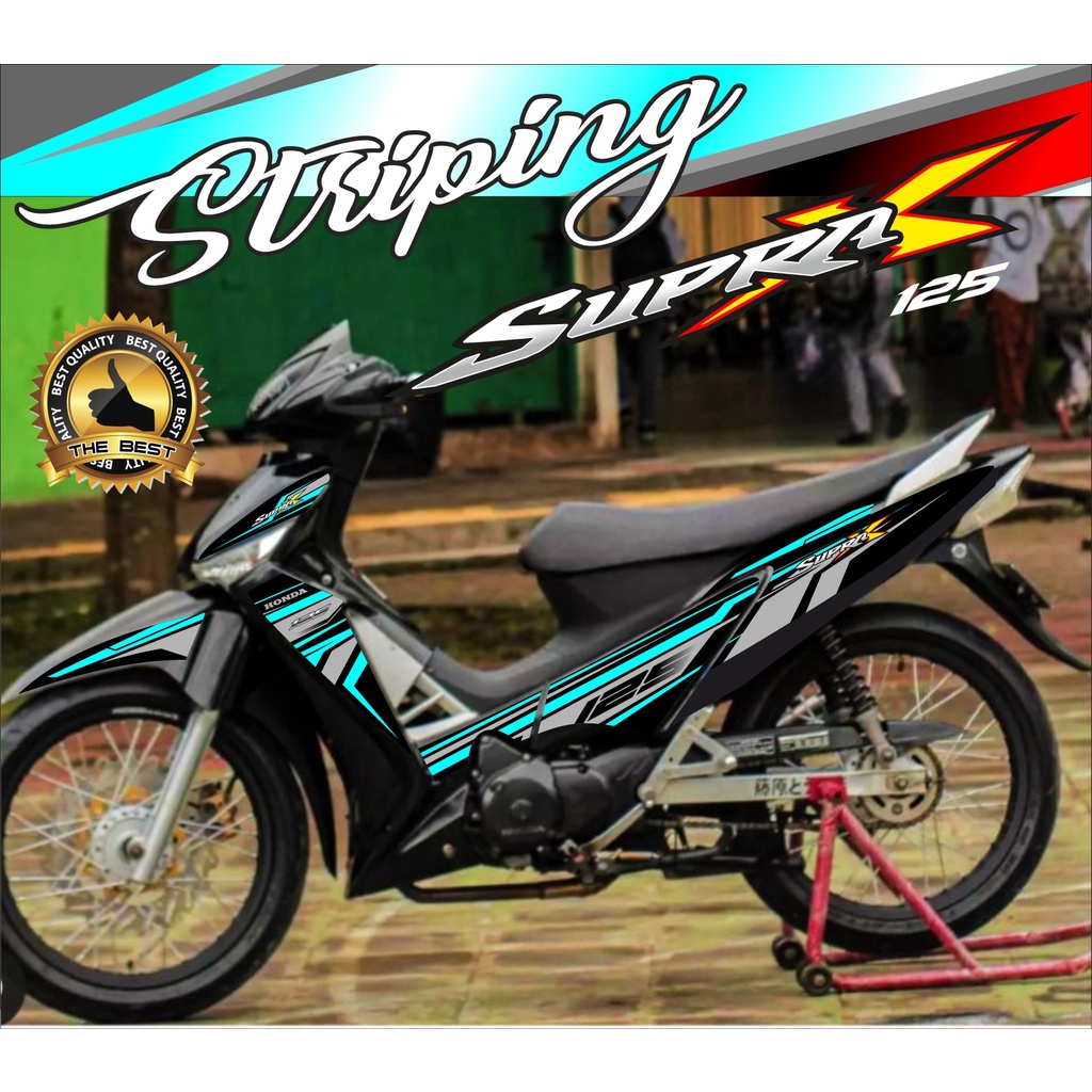 Jual STRIPING SUPRA X 125 / SURA X / BARU / CW / STIKER VARIASI / SUPRA ...