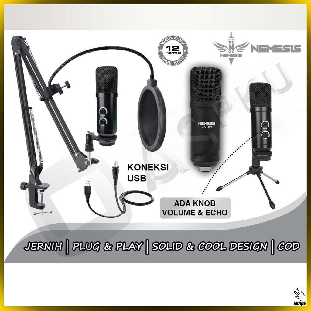 Jual Mic Condenser NYK Nemesis MCN-05 KLIO Mik Microphone Studio ...