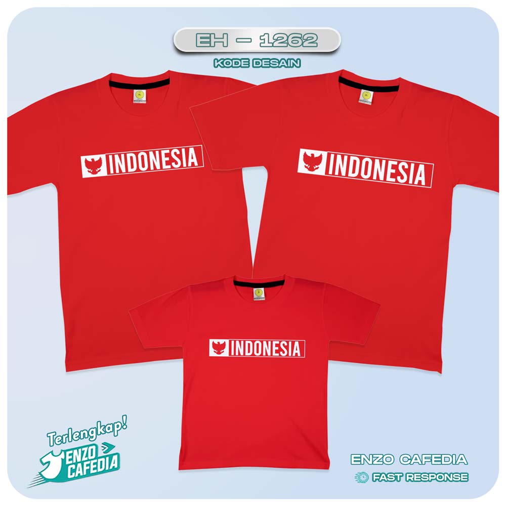 Jual ENZO Baju Kaos Agustusan Kemerdekaan Indonesia 17 Agustus Keluarga Anak & Dewasa | Kaos ...
