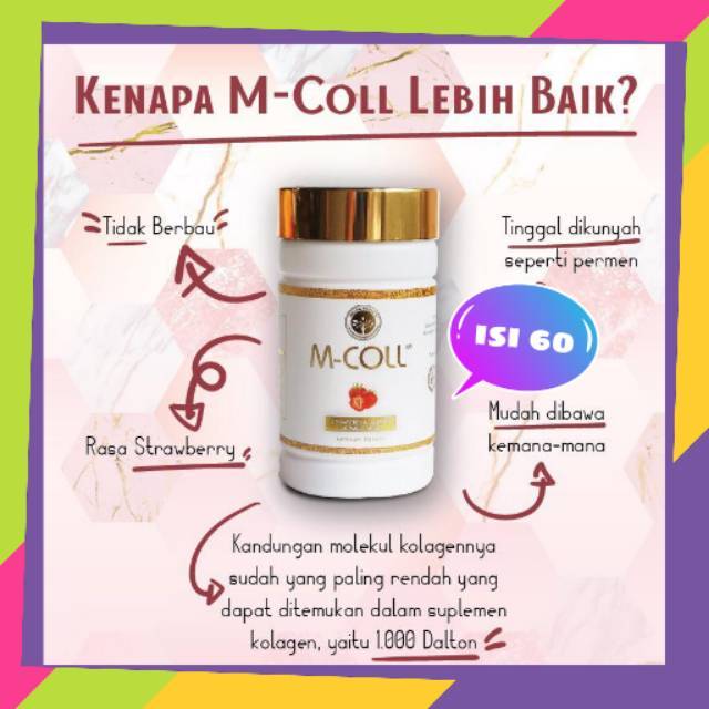 Jual M coll collagen 60 kapsul Original 100% mcoll collagen | Shopee ...
