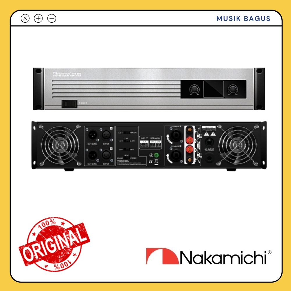 Jual Nakamichi NTX305 / NTX-305 / NTX 305 Power Amplifier ORIGINAL ...