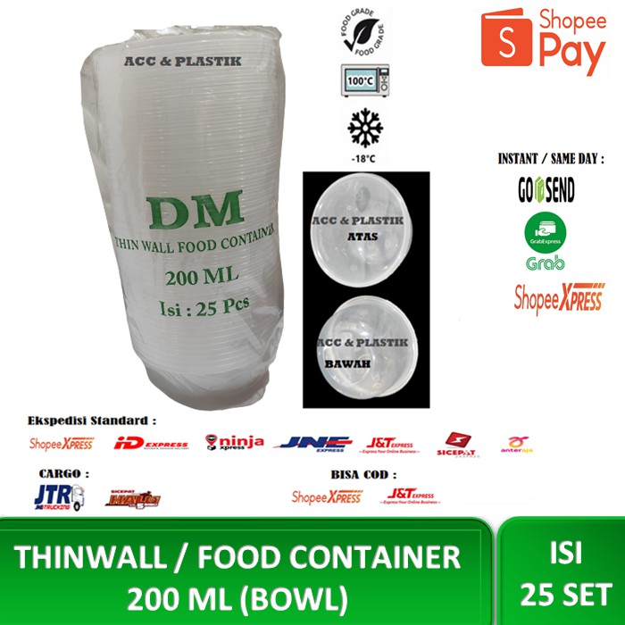 Jual THINWALL DM 200 ML MANGKOK 200 ML MANGKOK MAKAN MANGKOK BULAT ... Jual THINWALL DM 200 ML MANGKOK 200 ML MANGKOK MAKAN MANGKOK BULAT ...