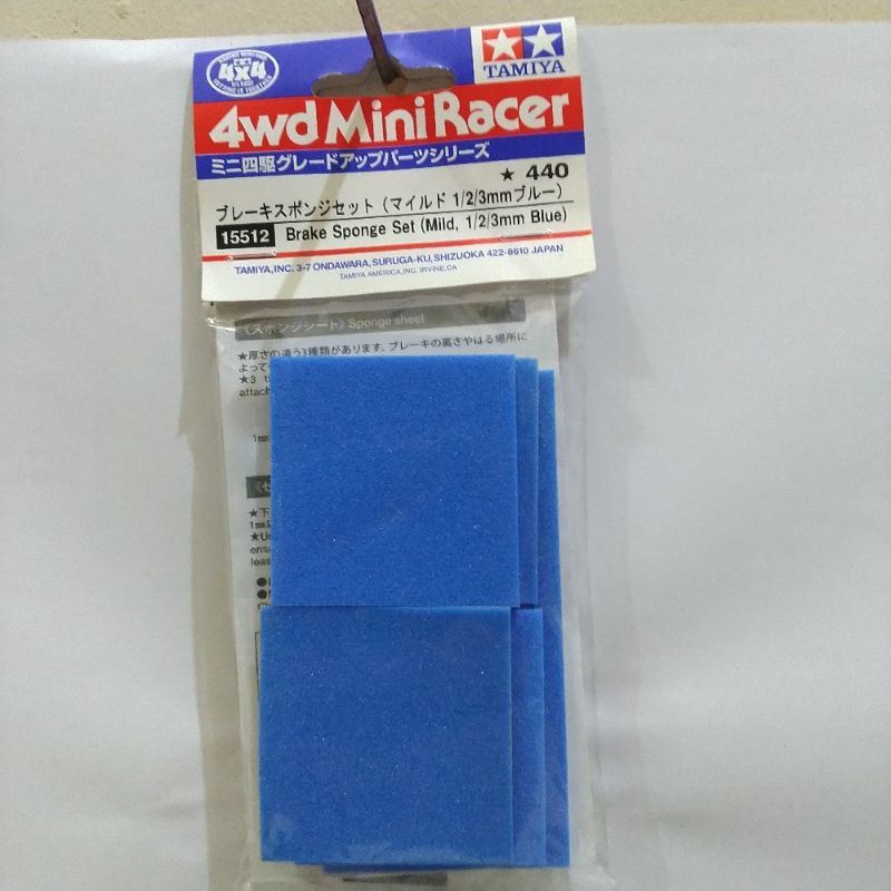 Jual TAMIYA 15512 BRAKE SPONGE SET (MILD 1/2/3MM BLUE) | Shopee Indonesia