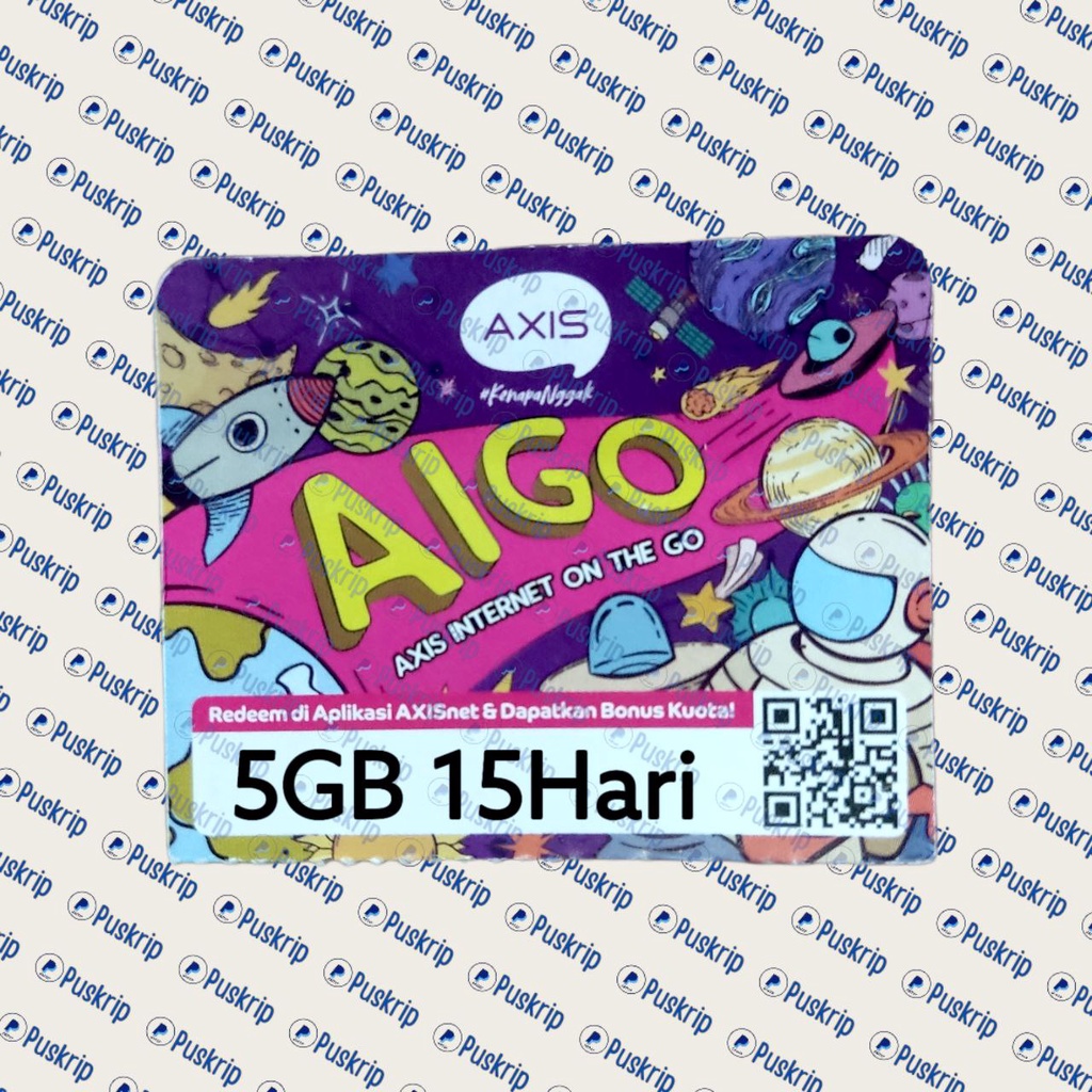 Jual Voucher AIGO AXIS 8GB 15 Hari - PAKET DATA INTERNET MURAH AXIS | Shopee Indonesia