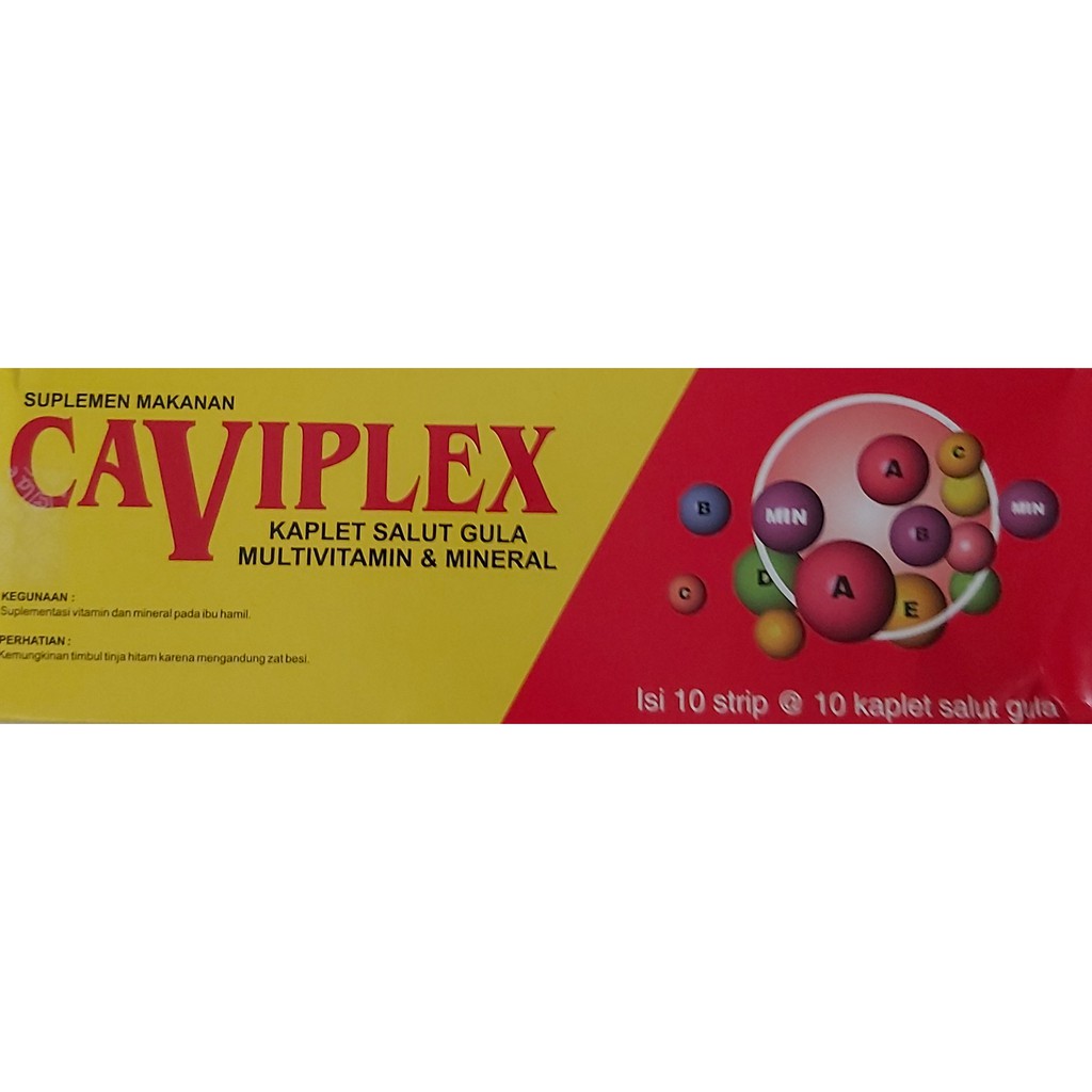 Jual Multivitamin Caviplex 1 Box (100 Tablets) | Shopee Indonesia