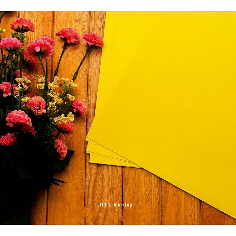 Jual HVS warna kuning Folio F4, 70 gram. Harga per Rim (500 lembar ...