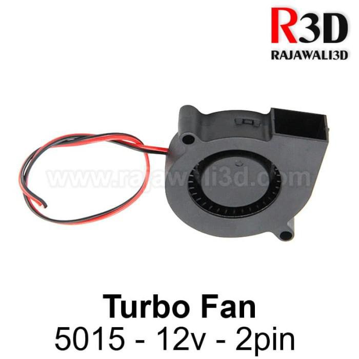 Jual DC Turbo Cooling Fan 5015 12v 2pin Brushless Blower | Shopee Indonesia