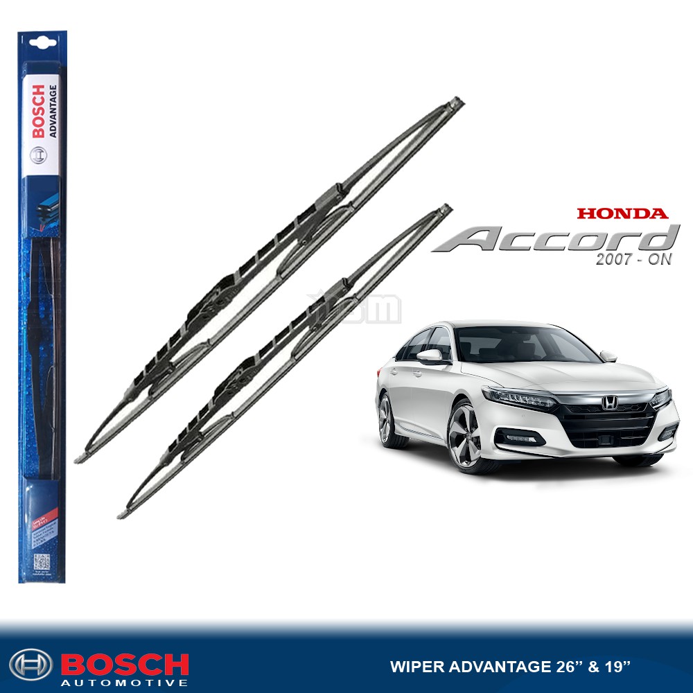 Jual Bosch Advantage / Karet Wiper Mobil Honda Accord 2007-ON 26" dan 19" (Sepasang) / Wiper ...