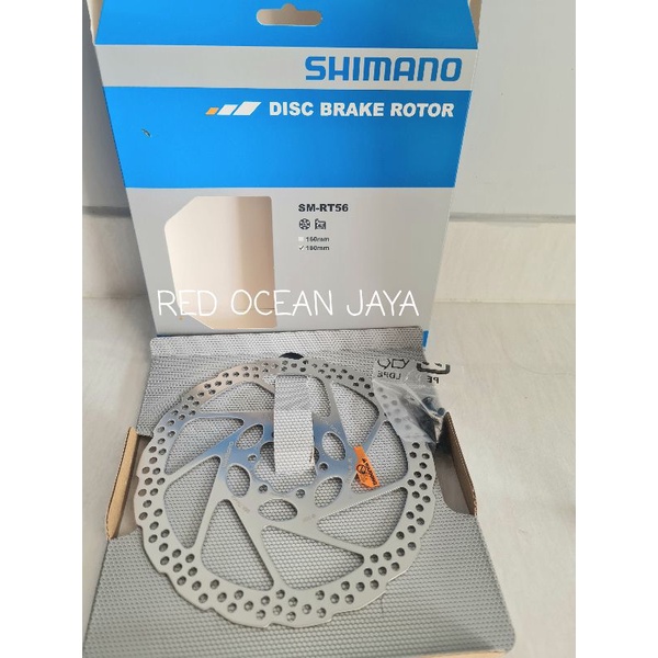 Jual shimano rotor rt56 180mm piringan rem sepeda 180 mm rt 56 six bolt ...