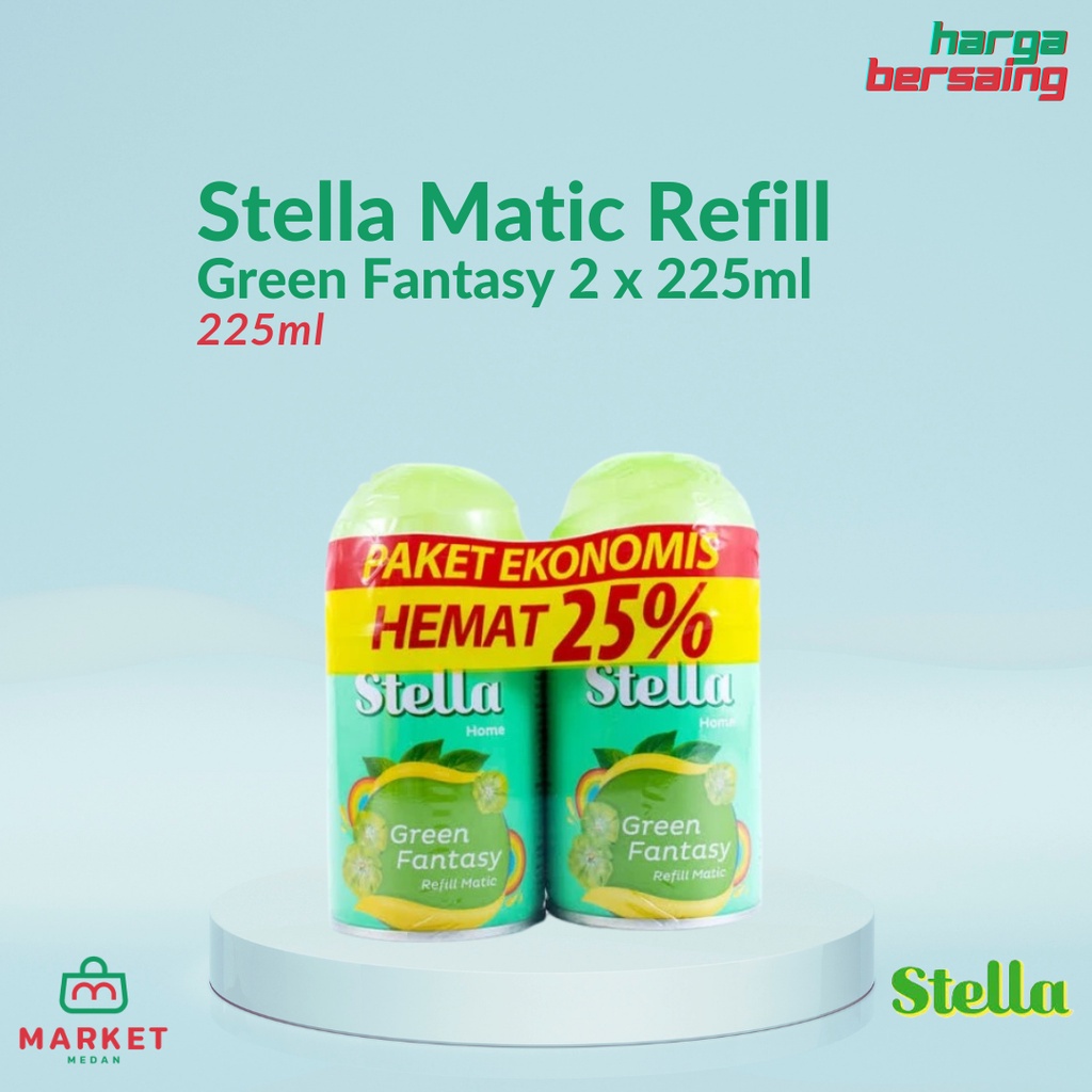Jual Stella Matic Refill Green Fantasy 2 x 225 ML | Shopee Indonesia