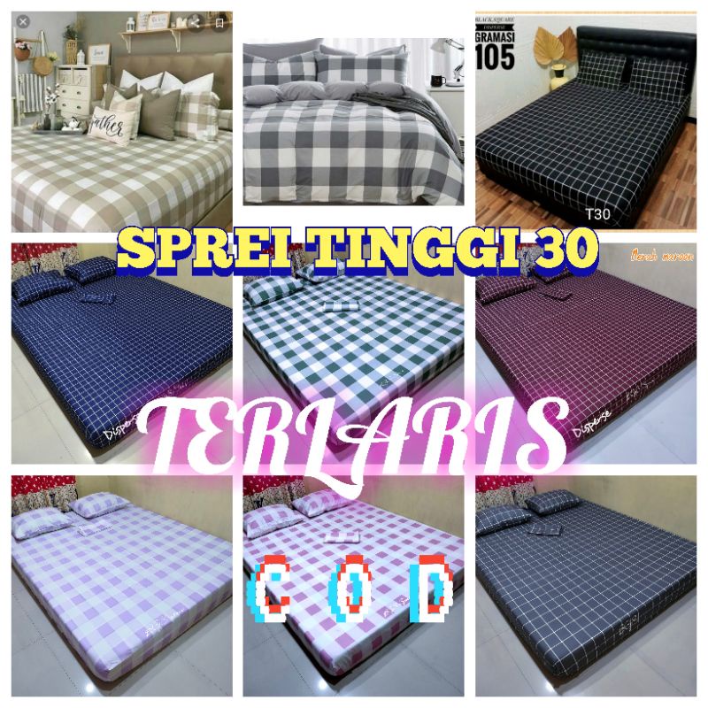 Jual SPREI TINGGI 20 & 30 MOTIF EMILY&KOTAK. BEST SELLER TERLARIS ...