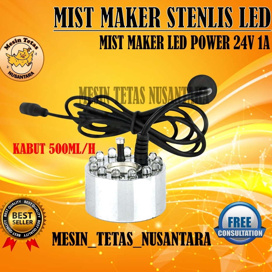 Jual Mesin Kabut LED Mist Maker LED 20mm 24V | Shopee Indonesia