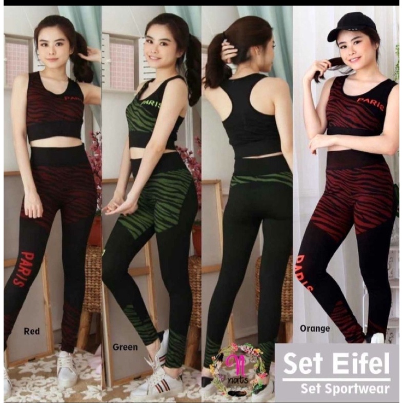 Jual baju senam/baju olahraga/baju yoga singlet satu set, smpai bb ...