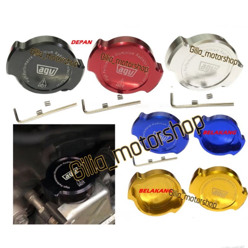 Jual Cap Radiator kap AGV Radiator Cover Tutup Radiator AGV Racing CNC ...