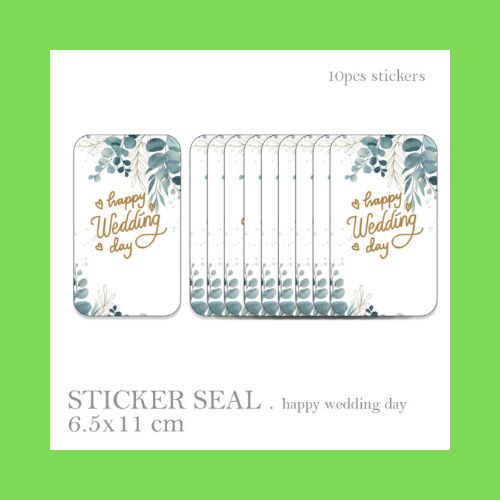 Jual Stiker Seal Sticker Motif Happy Birthday Thank You Happy Wedding ...