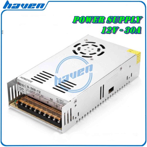 Jual PERTUKANGAN PERLENGKAPAN LISTRIK POWER SUPPLY 12V 30A / PSU 12V ...
