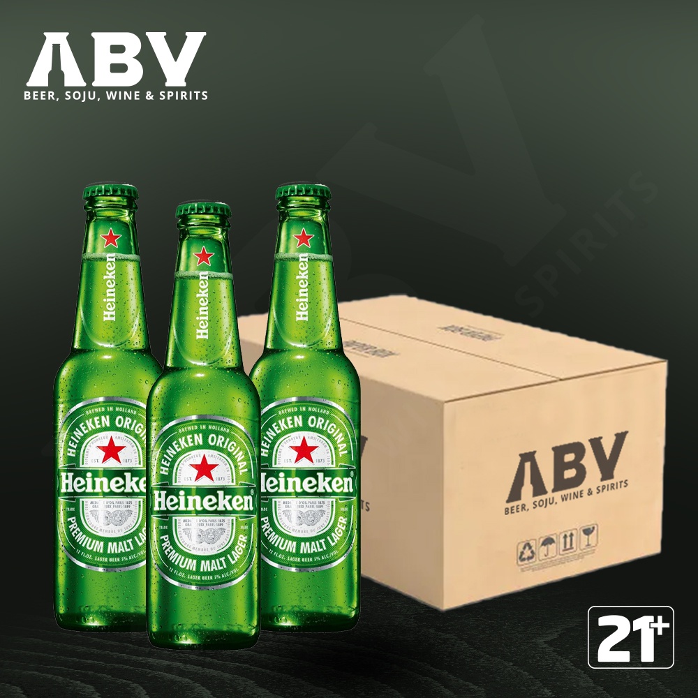 Jual Heineken Pint Beer 330ml / 1 Box Isi 24 Bottles | Shopee Indonesia
