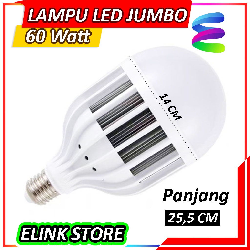 Jual Lampu LED 60 Watt Bohlam Jumbo Super Terang - Lampu LED 60 Watt - Bohlam LED 60W | Shopee ...