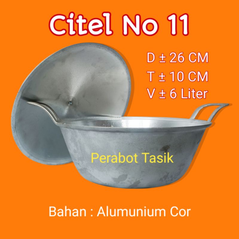 Jual CITEL No. 11 Panci Katel Liwet rebus goreng Sayur Panci Katel Khas ...