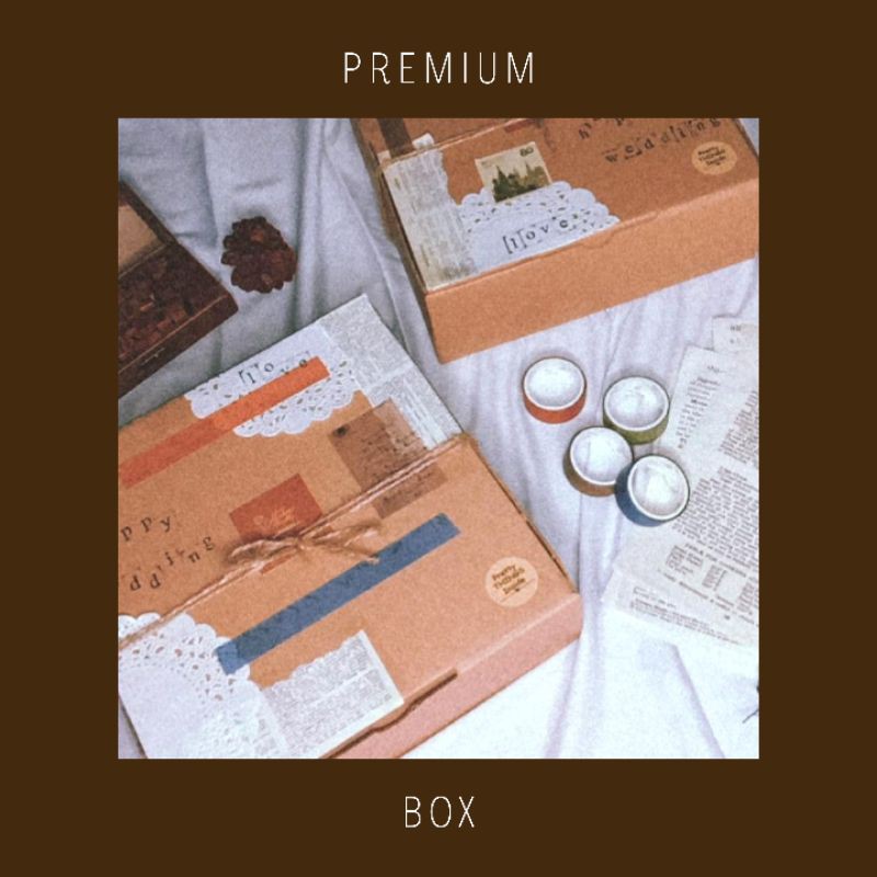 Jual Aesthetic box / Hampers box / Rustic Box / Gift box | Shopee Indonesia