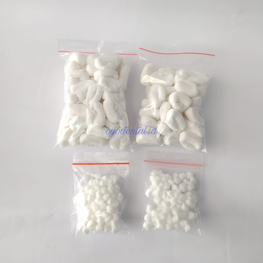 Jual Dental tampon gigi kassa cotton pellet ecer | Shopee Indonesia