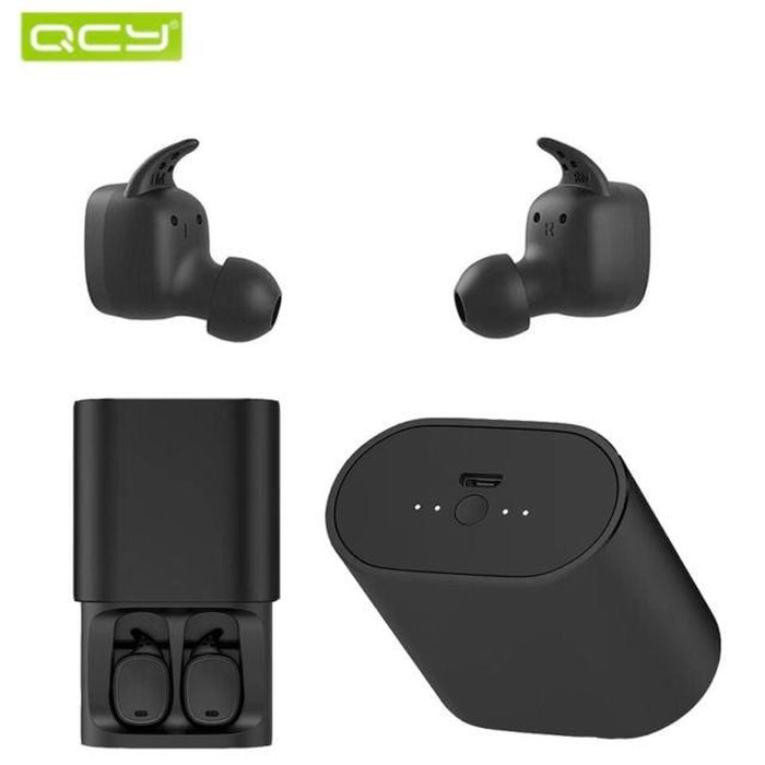 Jual QCY T1 PRO Bluetooth Wireless TWS Earphone with Touch Control - Hitam | Shopee Indonesia