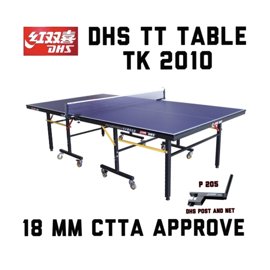 Jual Meja Pingpong Tenis Meja DHS TK 2010 18mm Original | Shopee Indonesia