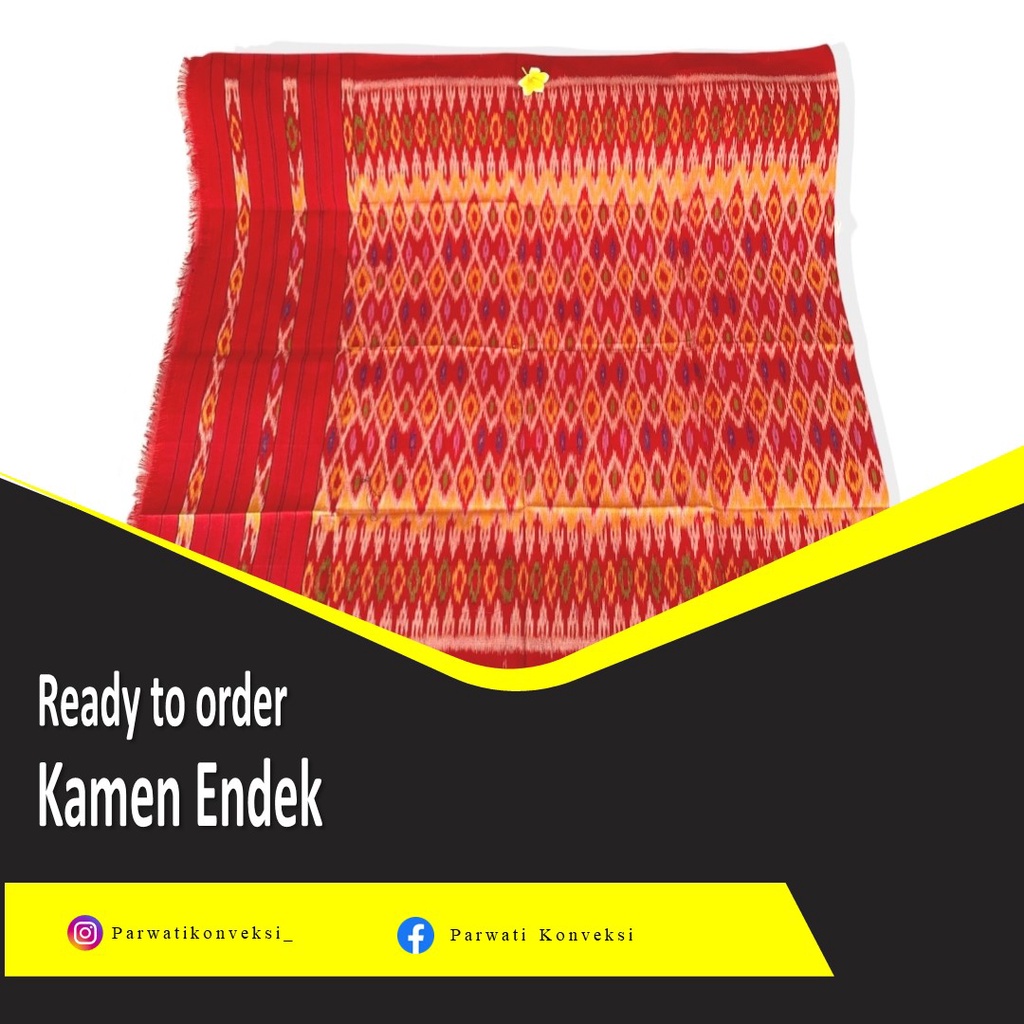 Jual KAIN ENDEK BALI MOTIF CEPUK | Shopee Indonesia