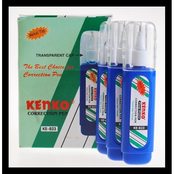 Jual Tipe x KENKO 823/Correction Pen/Tipe-Ex Cair/Tip Ex Kenko Biru ...