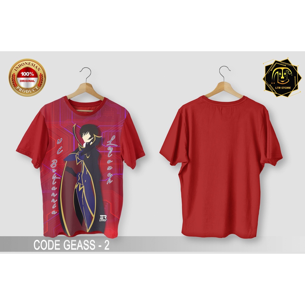 Jual [ BAYAR DI TEMPAT ] BAJU PRINTING GAMBAR CODE GEASS 2 - KAOS ...