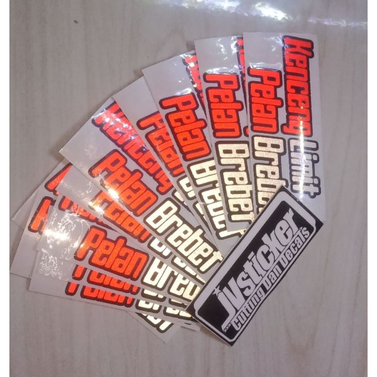 Jual sticker kenceng limit pelan brebet cutting sticker | Shopee Indonesia