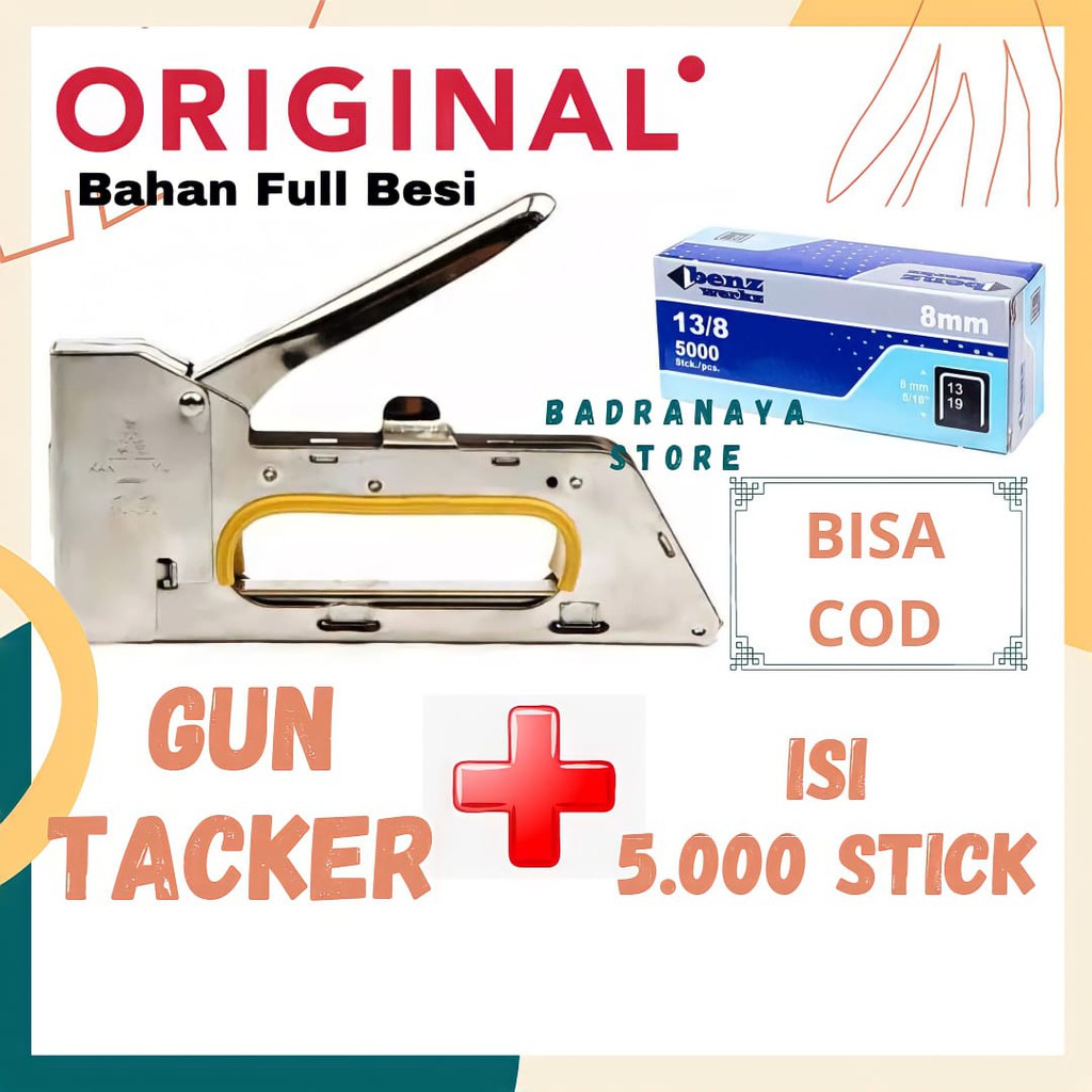 Jual Stapler Tembak Dan Isinya yang cocok Guntacker dan isi guntacker ...