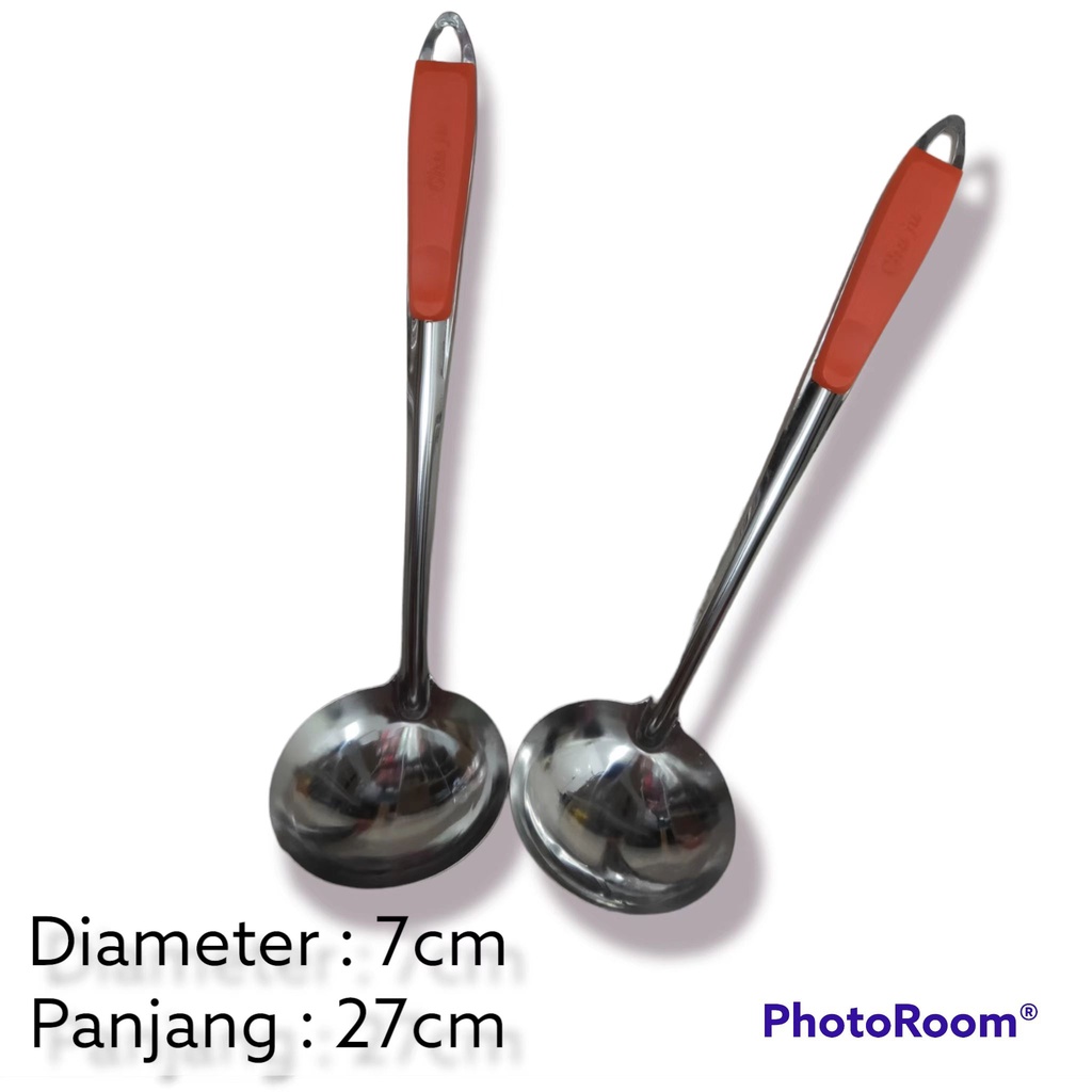 Jual Centong Sayur / sendok kuah sayur ukuran Panjang 27cm diameter 7cm | Shopee Indonesia