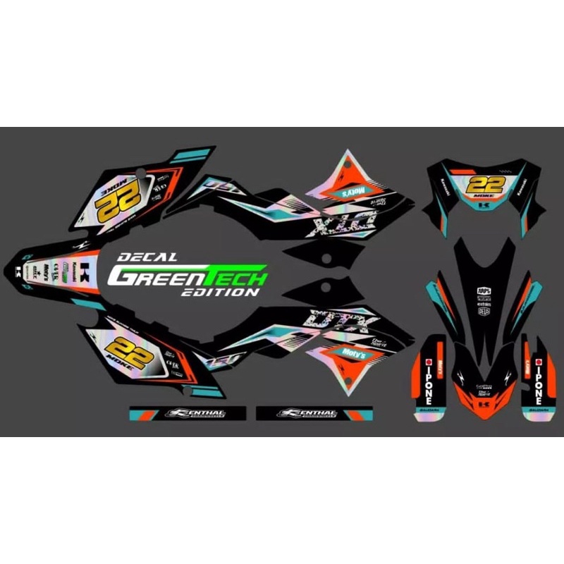 Jual DECAL CUSTOME KLX DT DTRACKER CUTTING PELANGI SUPER GLOSY | Shopee ...