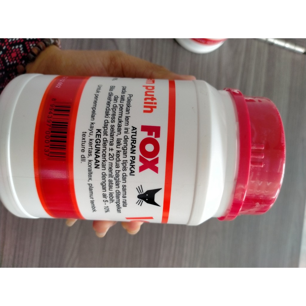 Jual Lem Fox Botol Lem Putih PVAC Lem Kayu Botol 500 GRAM 500gr / Lem ...