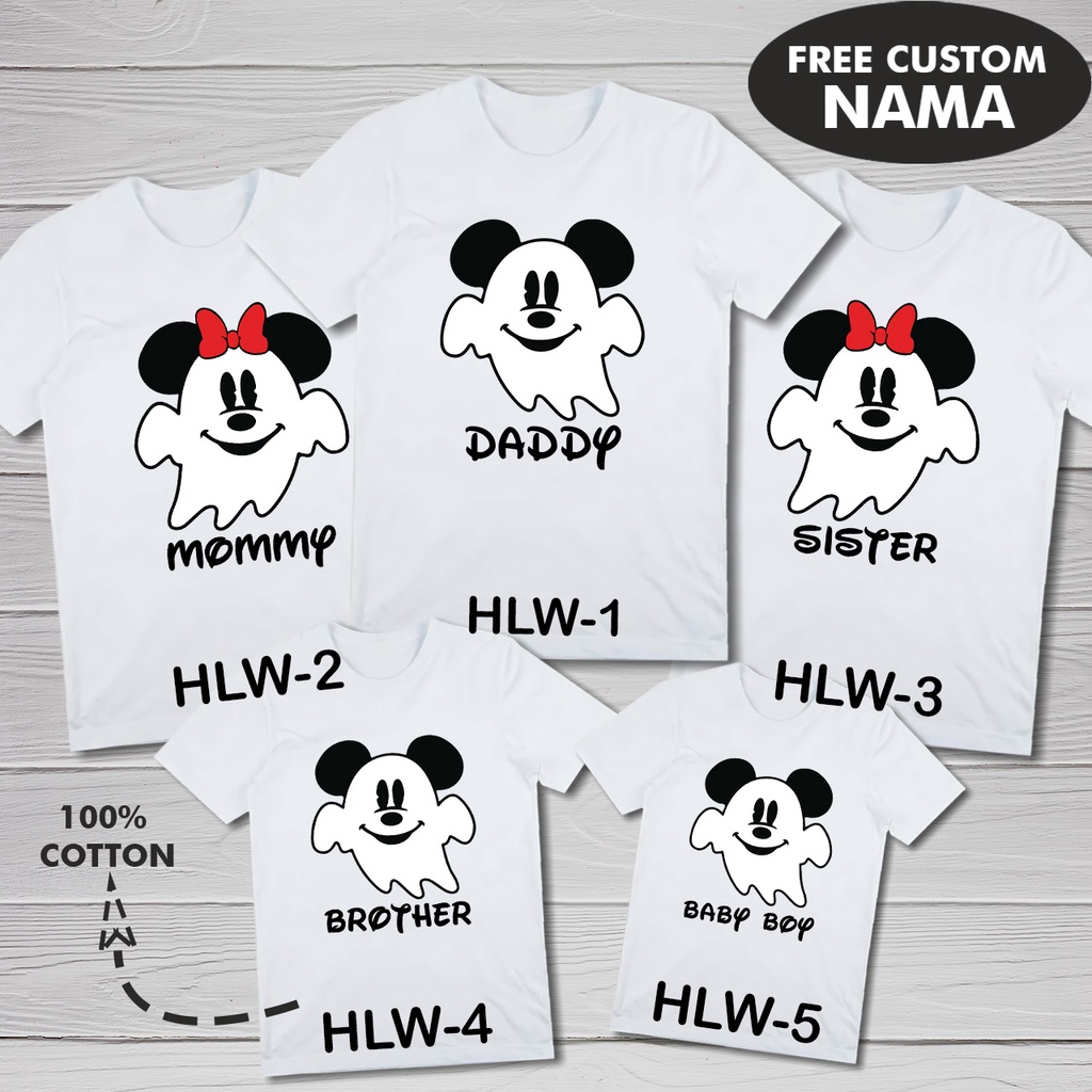 Jual Baju Halloween Kostum Anak dan Dewasa Kaos Couple Keluarga Motif ...