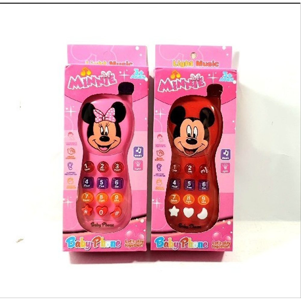 Jual MAINAN ANAK HANDPHONE MUSIC AND LIGHT MICKEY AND MINNIE SERIES HP ...