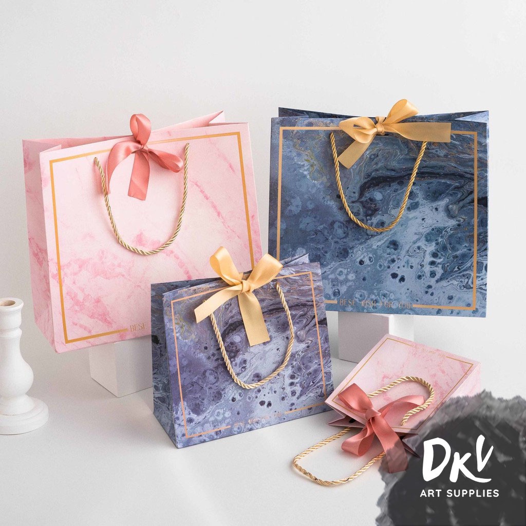 Jual Kantong Tas Paperbag Paper Bag Kertas Karton With Ribbon dengan ...