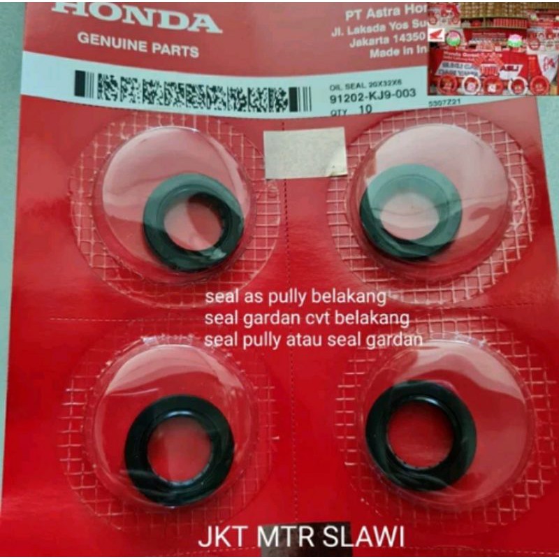 Jual 91202 KJ9 003 ukuran 20X32X6 seal as pully seal gardan vario beat scoopy spacy ori honda ...