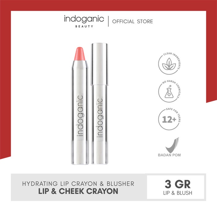 Jual rf44tt Indoganic Beauty Lip & Cheek Crayon Natural Nude Sf20Ds ...