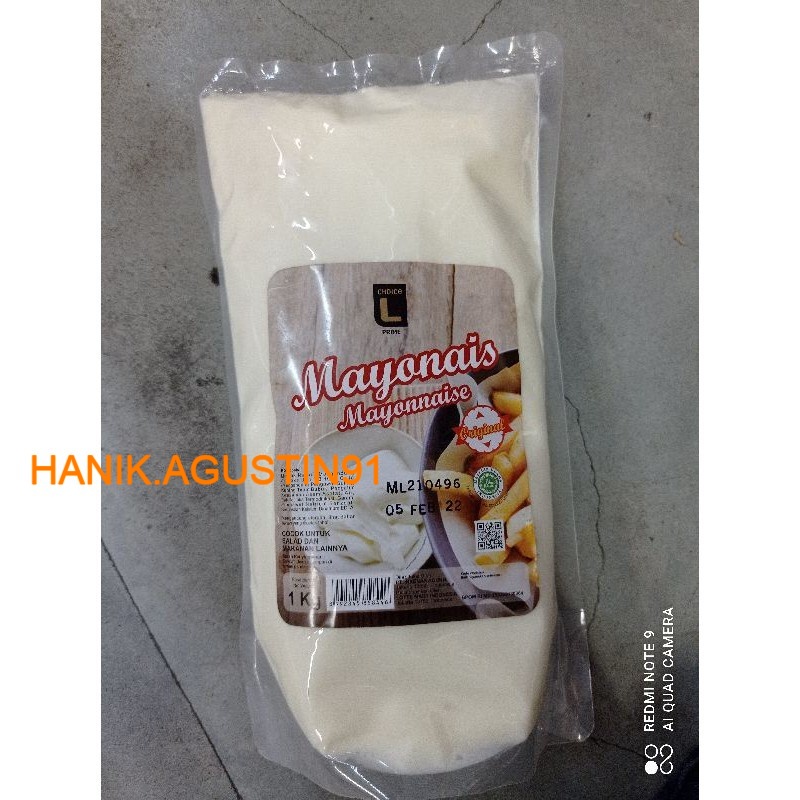 Jual Mayonaise Original Choice L 1kg / Mayonese 1kg | Shopee Indonesia