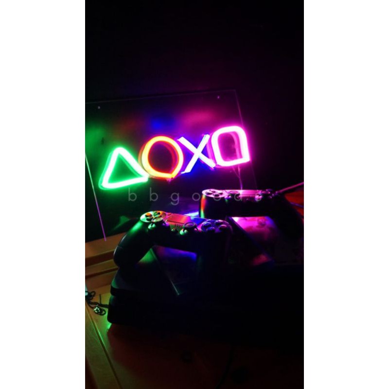 Jual LAMPU LED NEON PLAYSTATION / LAMPU DEKORASI KAMAR PLAYSTATION ...