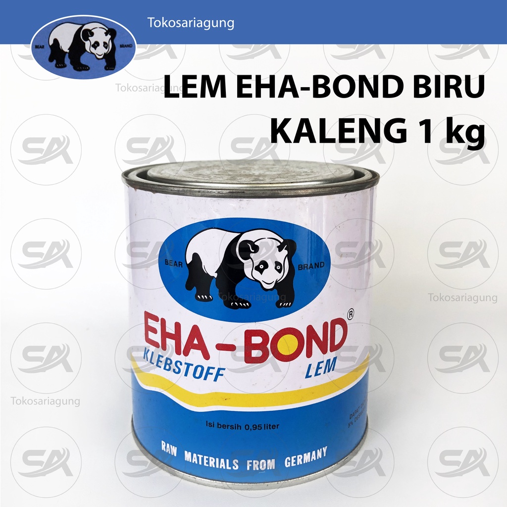 Jual LEM EHA-BOND KALENG 1kg - LEM KUNING SERBAGUNA KAIN KULIT IMITASI ...