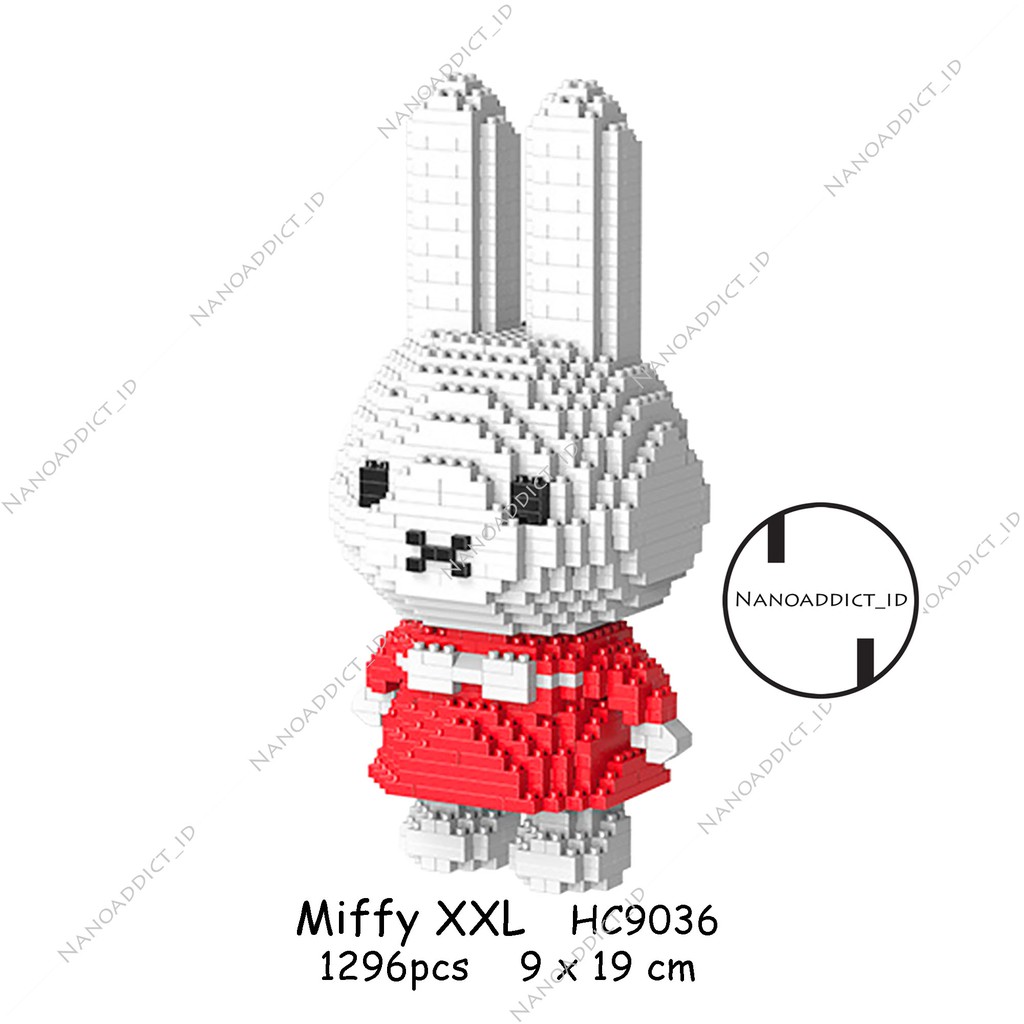 Jual HC Miffy XXL 9036 - Hello Kitty Melody Sanrio Nanoblock Brick ...